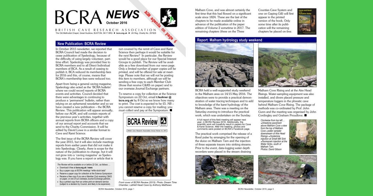 BCRA Newsletters